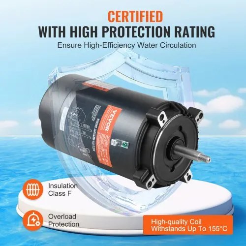 0,75 kW motor bazénového čerpadla 115/230 V 9,8/4,9 A 56J 3450RPM 90μF/250 V