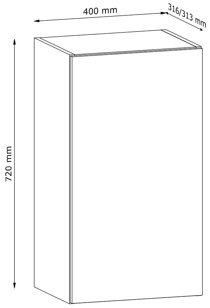 LANGEN au | horní skříňka G40 | s úchytem | UNI provedení | artisan