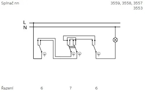 ABB Classic vypínač č.7 béžová 3553-07289 D2