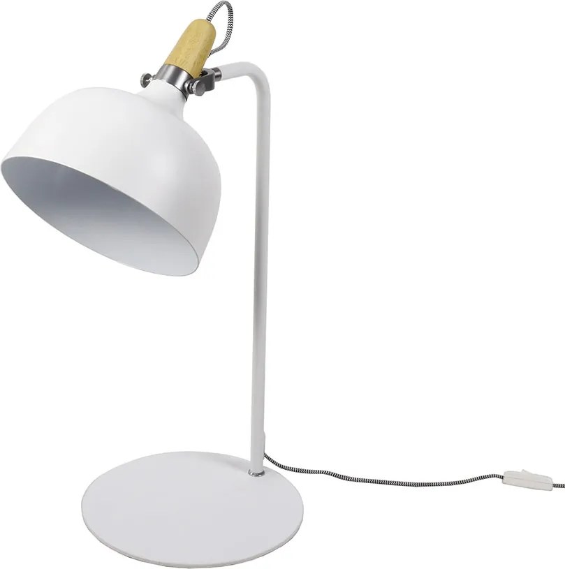 Danish Style Stolní lampa kovová Acky, 60 cm, bílá (Stolní lampa kovová Acky, 60 cm, bílá, Stolní lampy)