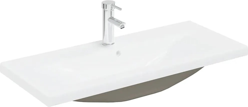 Umyvadlová skříňka s vestavěným umyvadlem a baterie staré dřevo 3328935