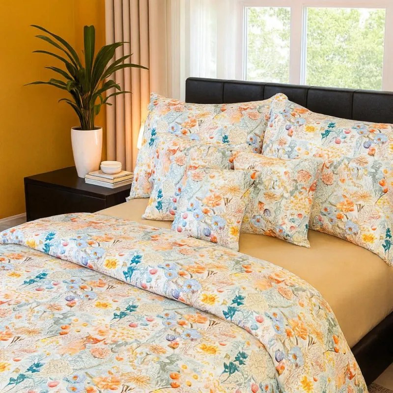 Francouzské 5D povlečení 200x200, 70x90cm Polní kvítí Kvalitex 7120001595Z