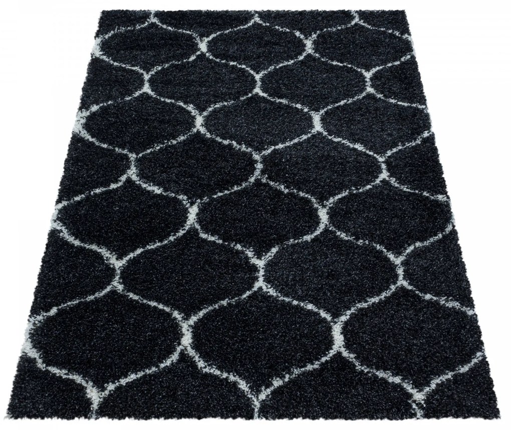 Ayyildiz koberce Kusový koberec Salsa Shaggy 3201 anthrazit - 80x250 cm