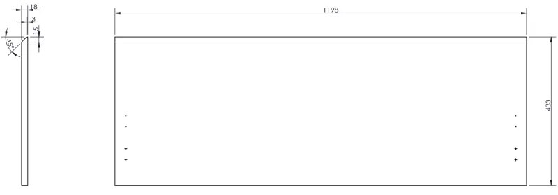 Mexen Orio, koupelnová skříňka 120 cm, 1 zásuvka, bílá lesklá, 91A10-12047-1-BF00
