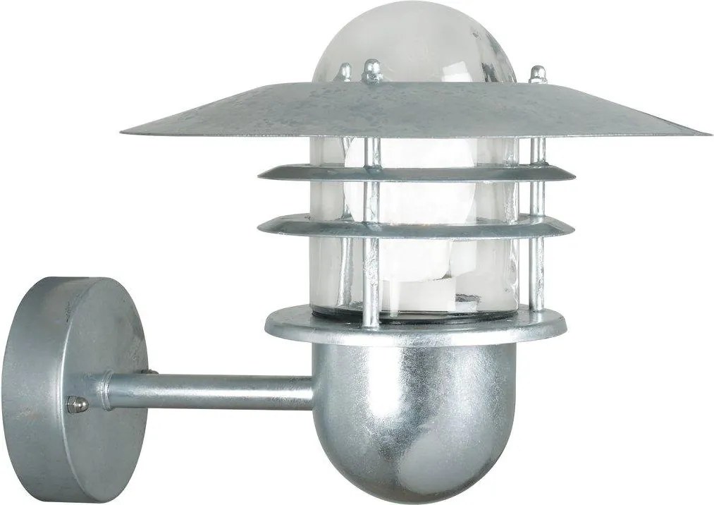 NOR 74481031 Venkovní nástěnné svítidlo Agger 1x60W E27 galvanizovaná čirá - NORDLUX