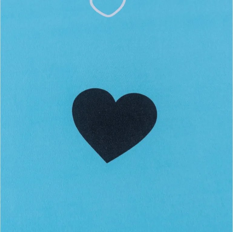 Prostěradlo z mikrovlákna CORAZON modré 90x200 cm