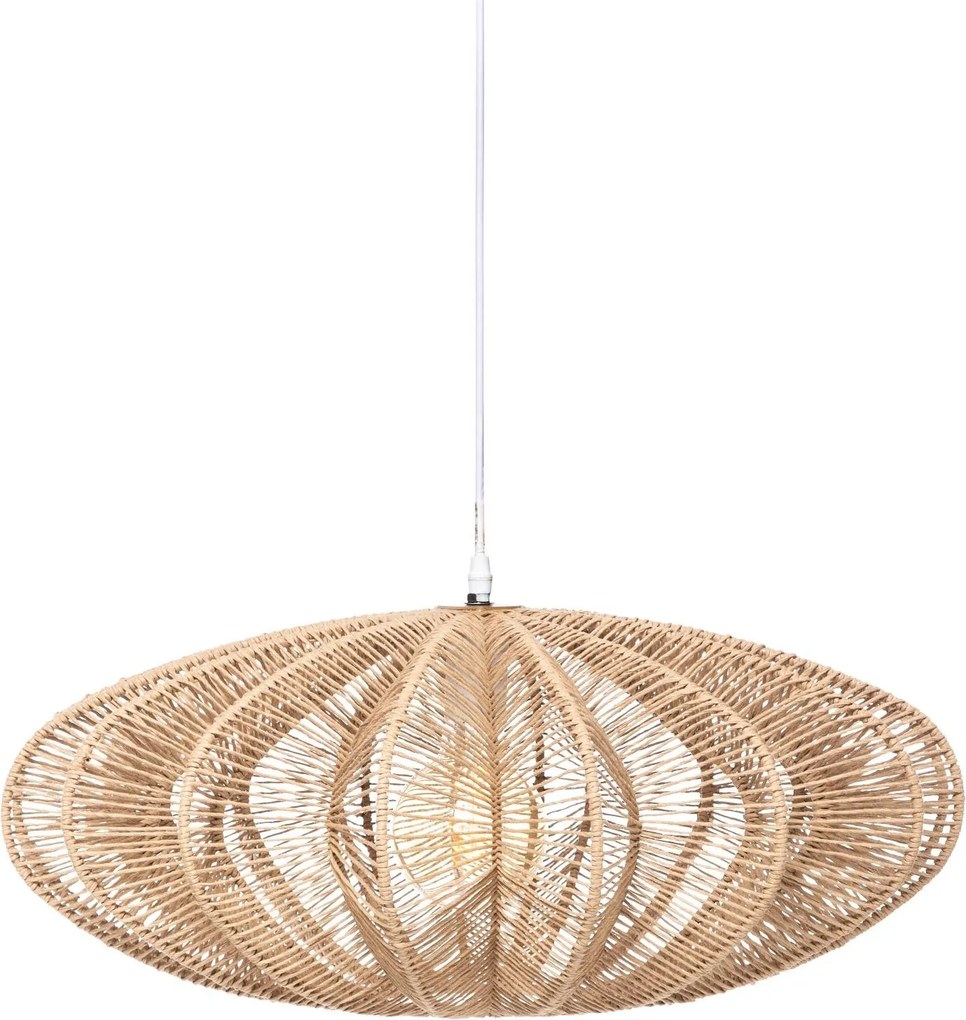 Pletená závěsná lampa Tery, Ø 57 cm