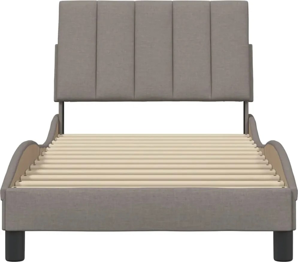 Rám postele bez matrací Hanko taupe 90x200 cm textil 3310367