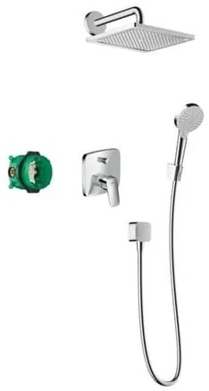 Hansgrohe Crometta E sprchový systém pod omítku s pákovou baterií chrom 27957000