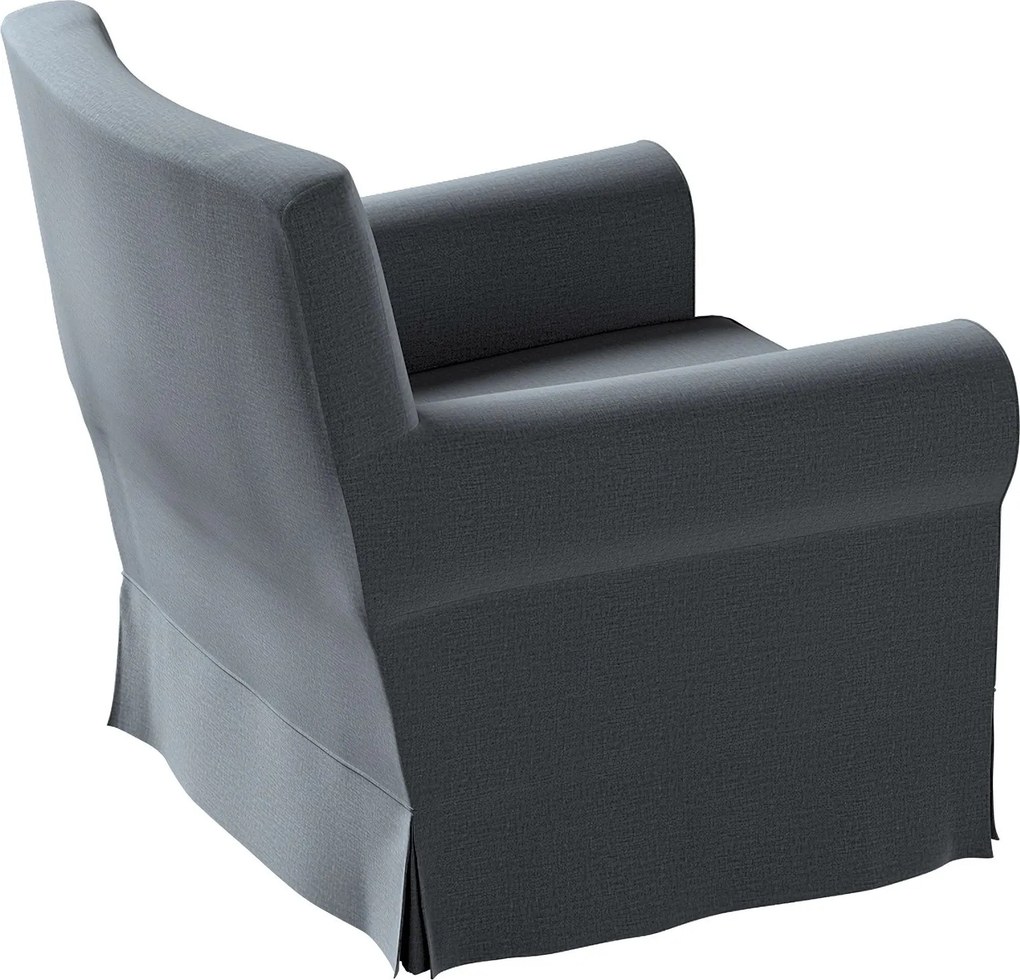 Potah na křeslo IKEA Ektorp Jennylund barva šedá látka sametová
