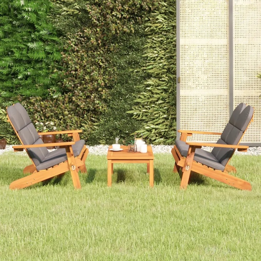 3dílná sada zahradního nábytku Adirondack masivní akácie 3152135