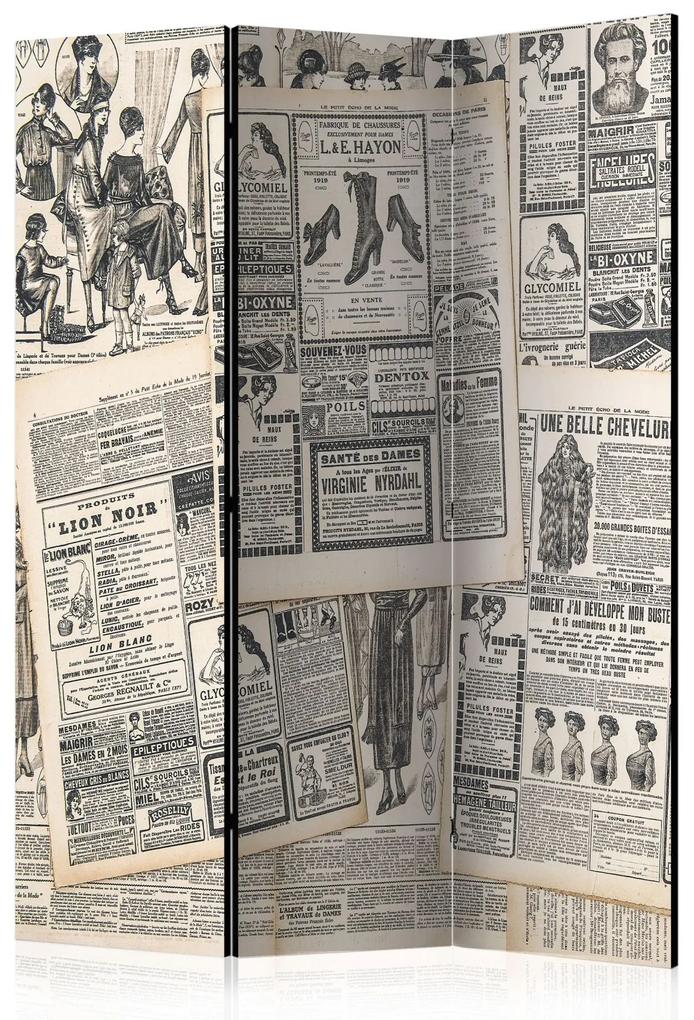 Paraván - Vintage Newspapers 135x172