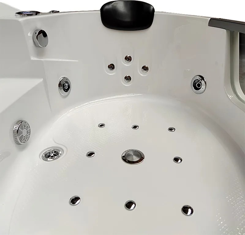 BPS-koupelny Hydromasážní vířivá vana Orino 632 135x135 s ohřevem vody