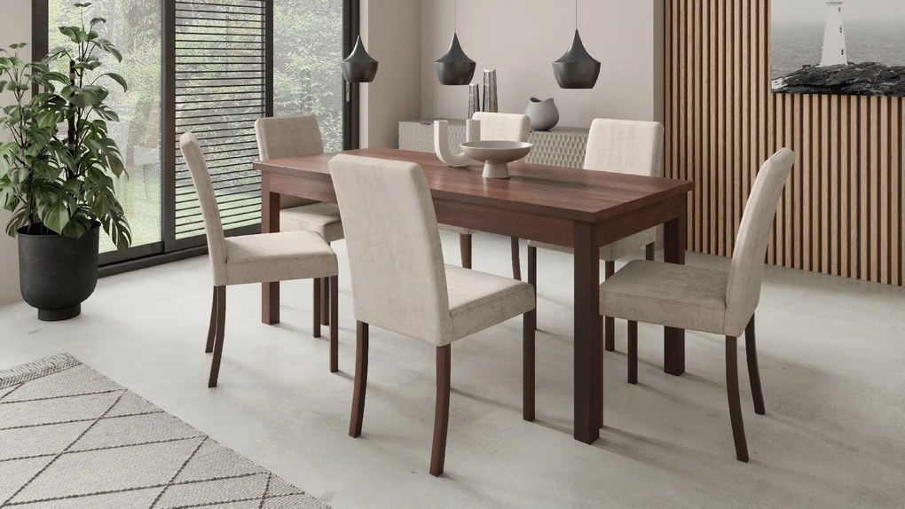 ADRK Furniture Sada stůl s židlemi RODOS 81 SE-ROD-81-DW