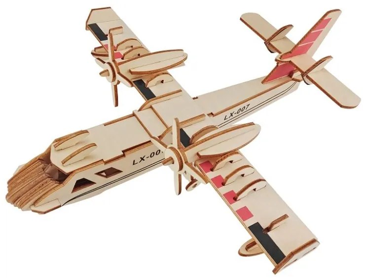 Woodcraft Dřevěné 3D puzzle Bombardér