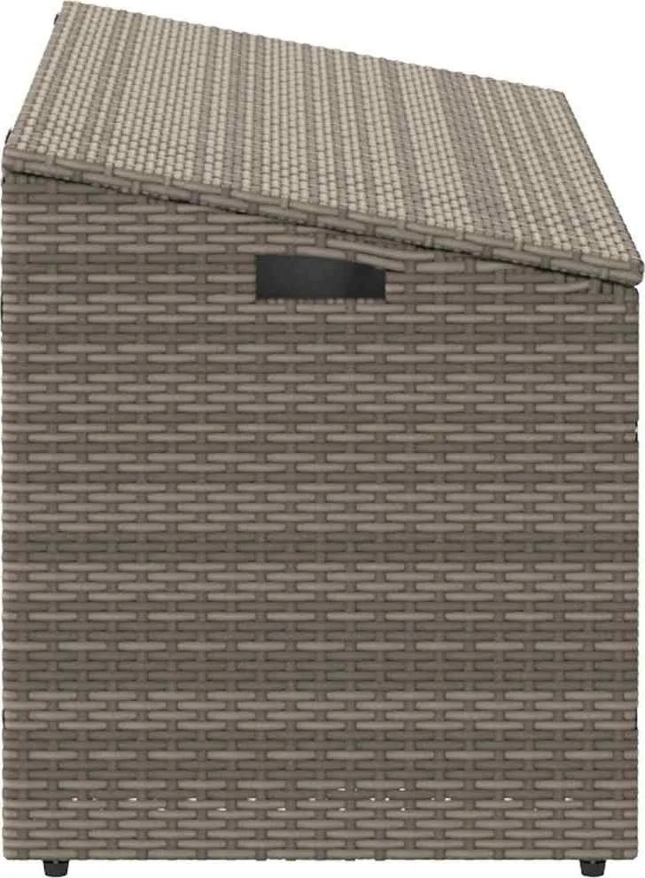 vidaXL Zahradní úložný box 110 x 50 x 58 cm polyratan [4104069] Barva: Béžová