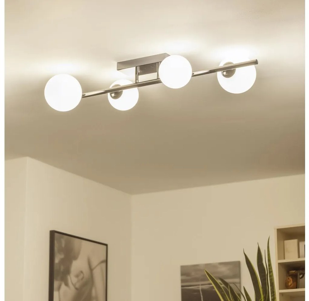 Brilagi - LED Přisazený lustr MILLA 4xG9/3W/230V černý chrom/bílá