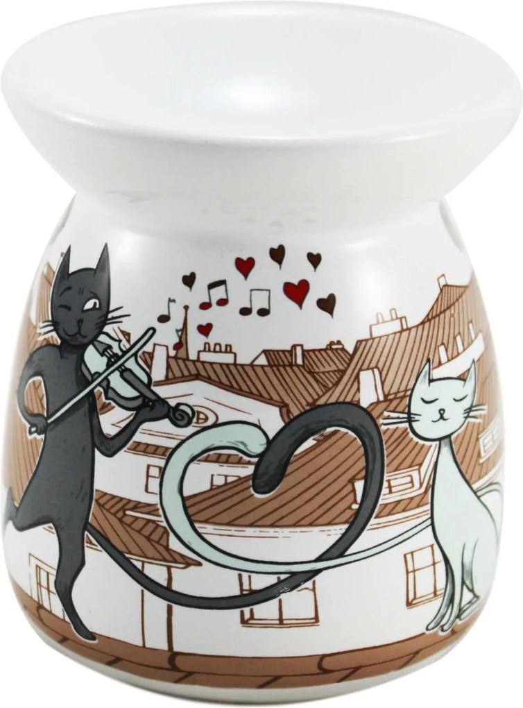 Home Elements keramická aromalampa Cats in the City