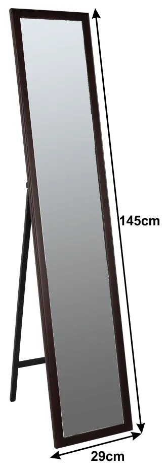 TEMPO Zrcadlo, dřevěný rám hnědé barvy, Malkia TYP 4 - II.JAKOST