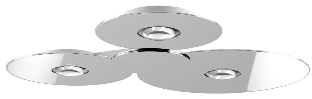 Lodes 16134 4027 Bugia Triple Mega, stropní svítidlo, 3x15W LED 3000K, chrom, délka 79cm