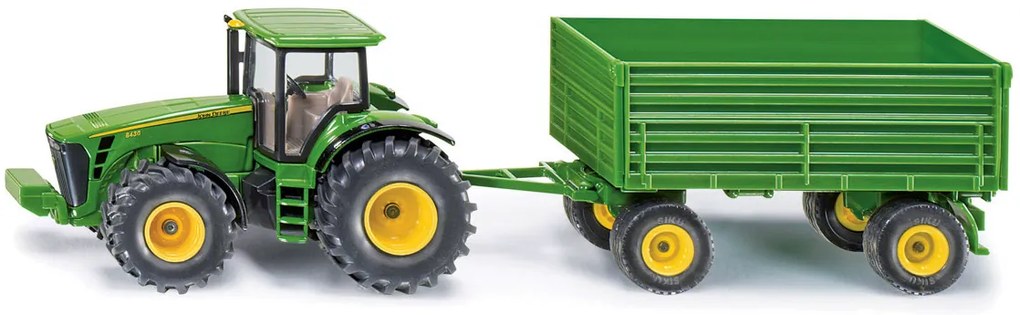 SIKU Farmer - traktor John Deere s vlekem, 1:50