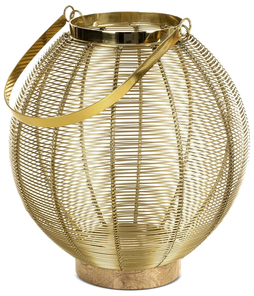 LAMPÁŠ MĚLA 29X27 CM ZLATÁ
