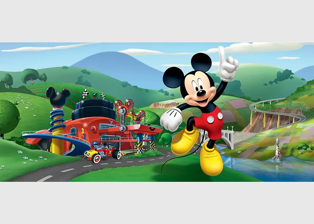 Dětská vliesová fototapeta na zed' Mickey Mouse, Disney | 202 x 90 cm | DFTDNH 5375