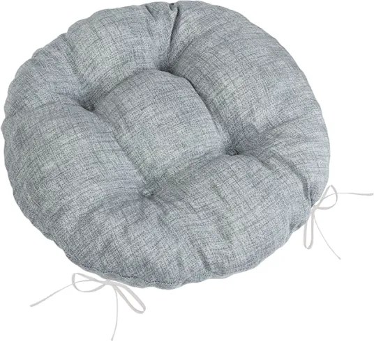Bellatex Sedák LADA kulatý prošívaný průměr 40 cm Šedá