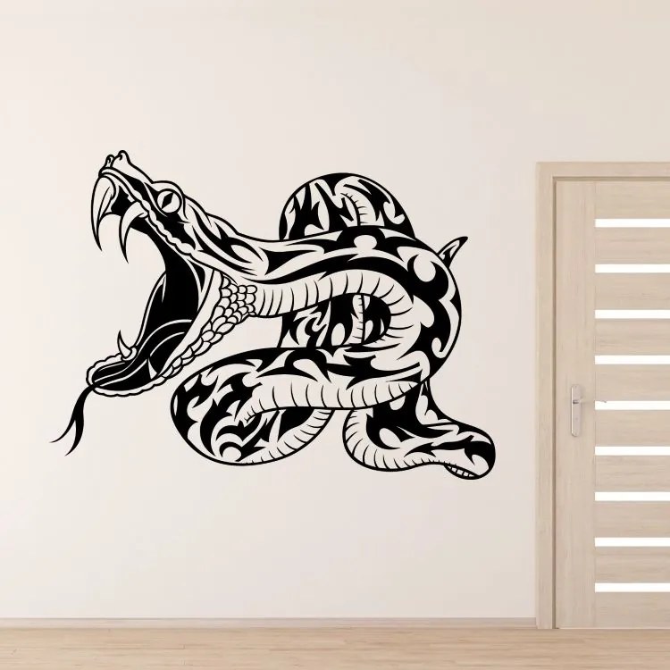 Had zmije - vinylová samolepka na zeď - 100x73cm