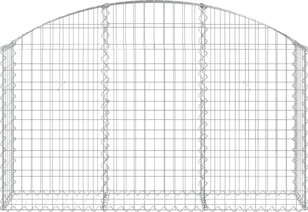 Klenutý gabionový koš 150 x 30 x 80/100 cm pozinkované železo 153444
