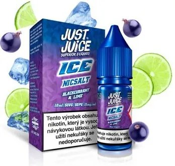 Just Juice Salt Ledový černý rybíz & limetka 10ml (11mg)