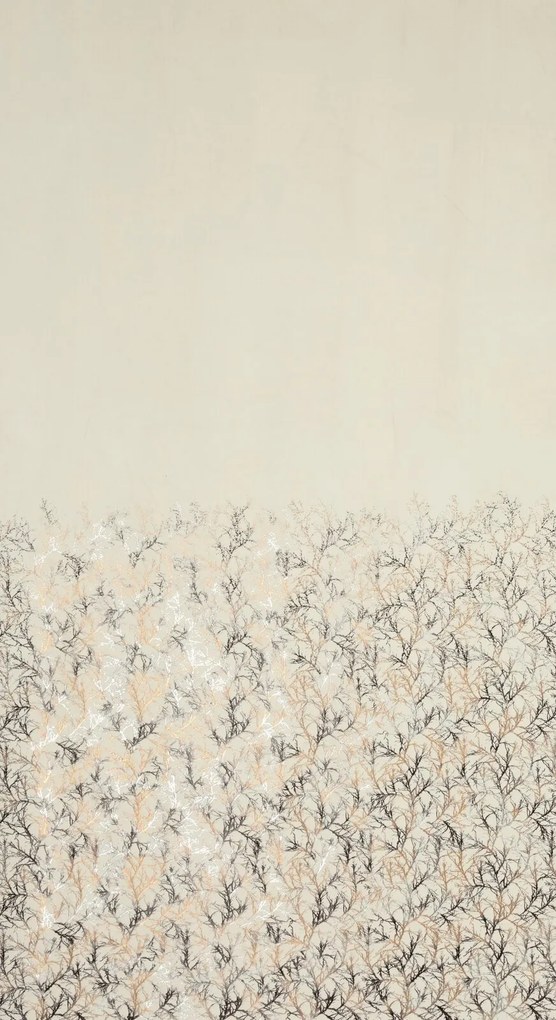 ZATEMŇOVACÍ ZÁVĚS NA KROUŽCÍCH TORI 140X250 CM VZOROVANÁ