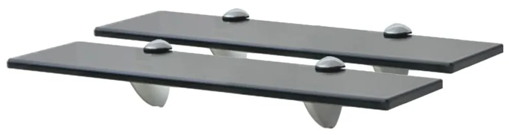 Plovoucí police 2 ks sklo 40 x 10 cm 8 mm 3051503