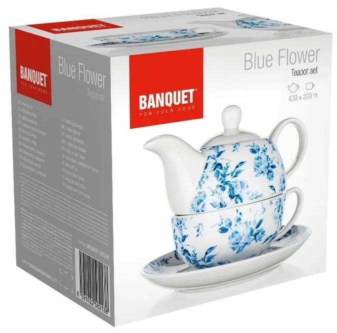Banquet Čajová sada BLUE FLOWER 400 + 220 ml