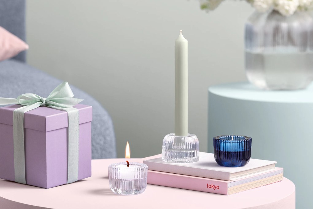 Villeroy&Boch skleněný svícen 2v1 Fleur, Ø 6,5 cm