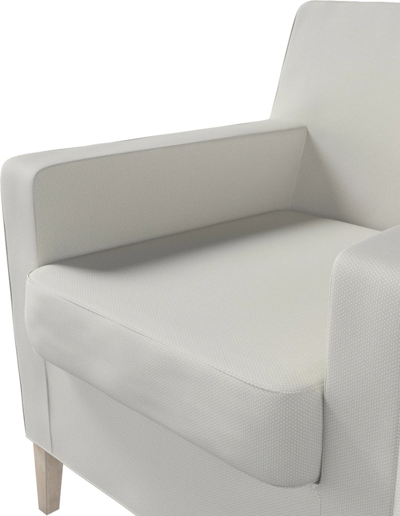 Potah na křeslo IKEA Karlstad barva šedá látka pletený vzor