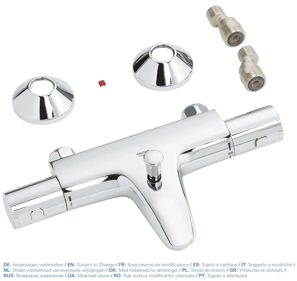 GROHE Precision Start - Termostatická vanová baterie, chrom 34598000