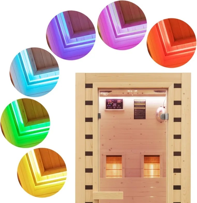 BPS-koupelny Infrasauna Relax HYD-6711 90x90, 1 osoba