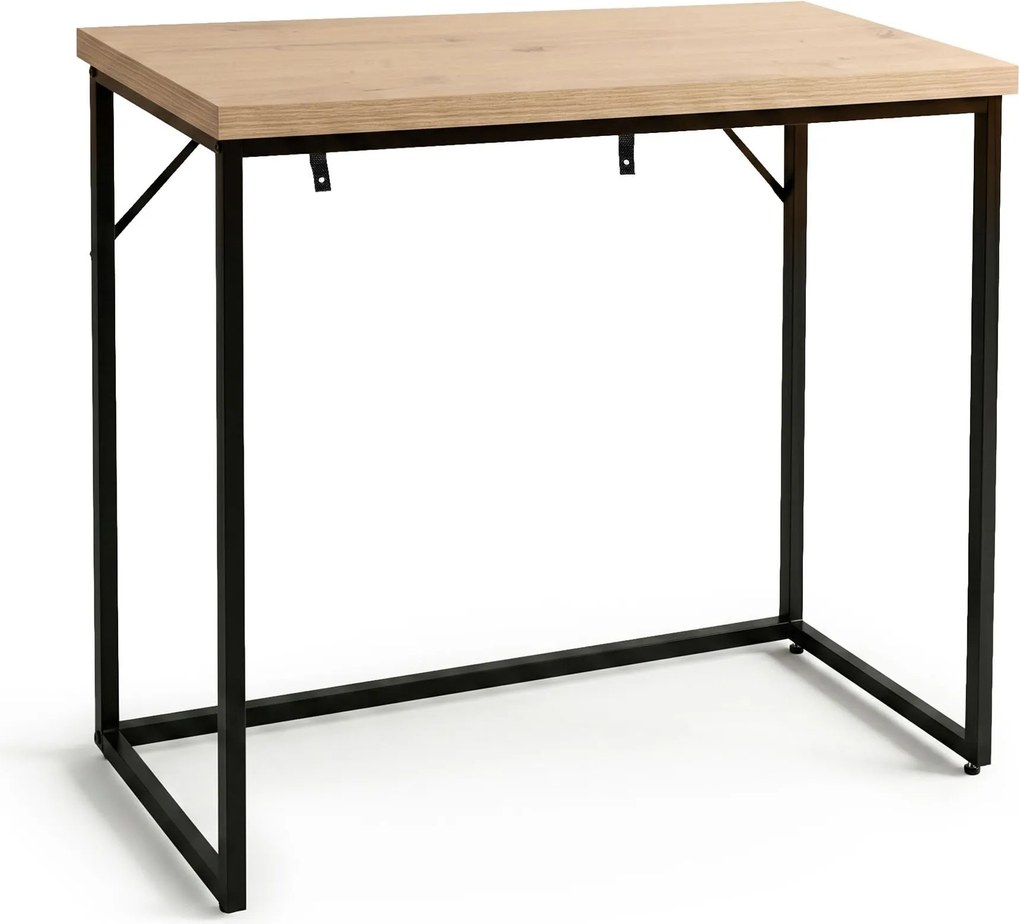 Konzolový stolek Origo 90 cm černý/dub Artisan