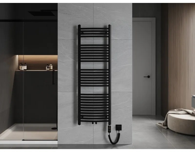 Mexen Ares, elektrické topné těleso 1500x500 mm + topná tyč 600 W, černá, W102-1500-500-2600-70
