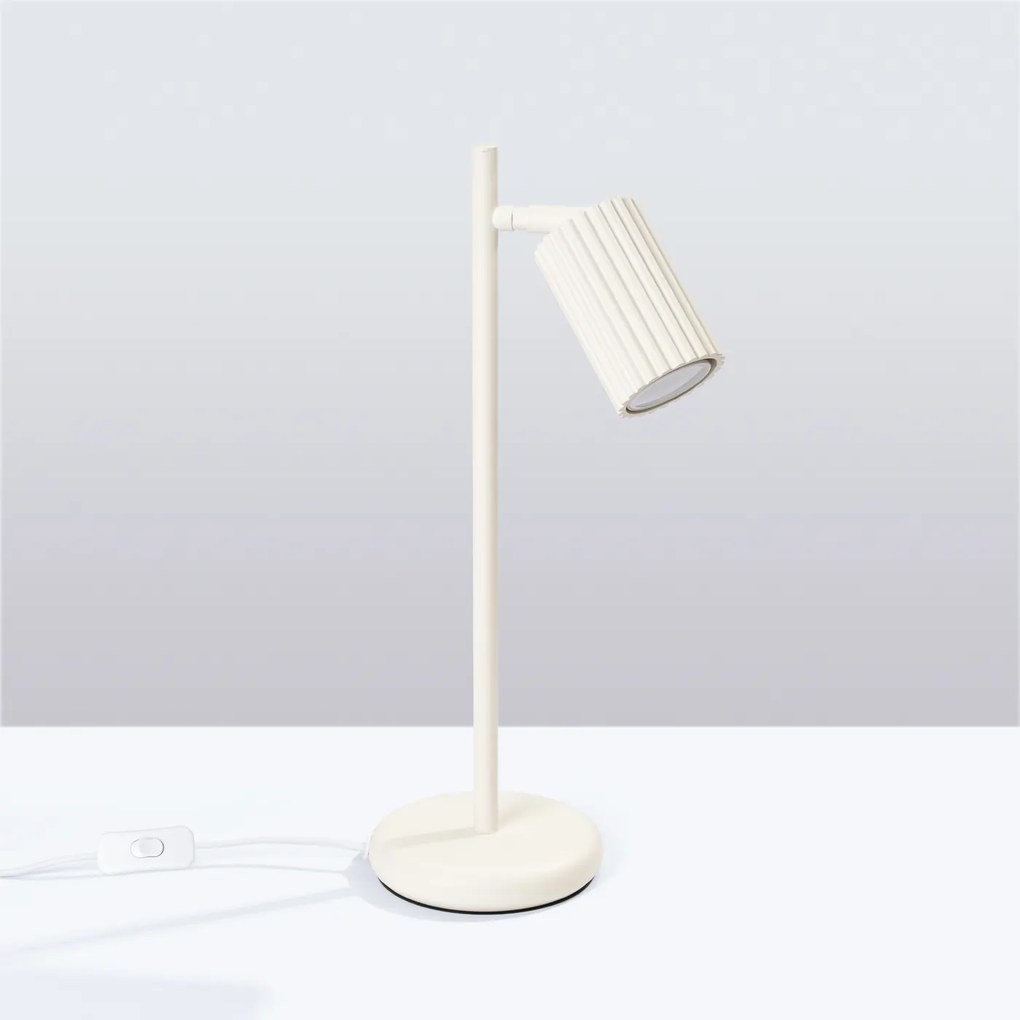 Sollux Lighting Stolní lampa KARBON béžová