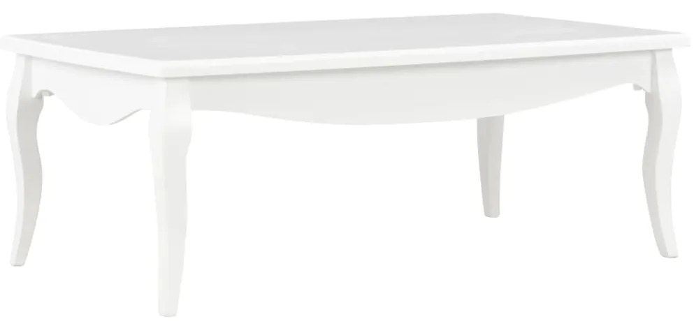 280000 vidaXL Konferenční stolek bílý 110 x 60 x 40 cm masivní borové dřevo