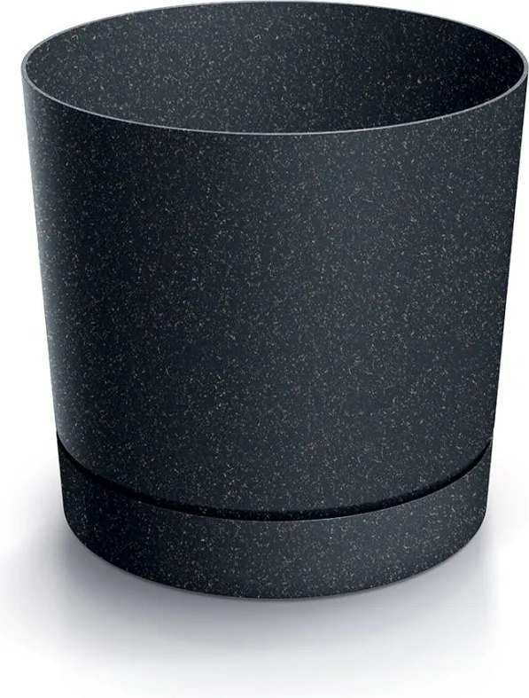 PRO Květináč TUBO P ECO WOOD antracit 19,8cm