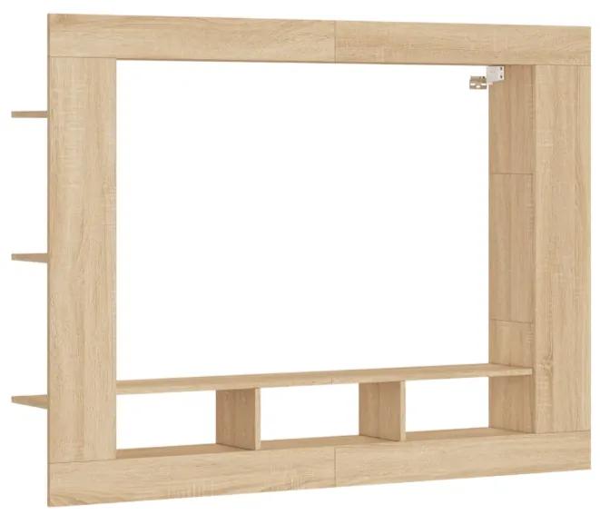 vidaXL TV skříňka dub sonoma 152 x 22 x 113 cm kompozitní dřevo