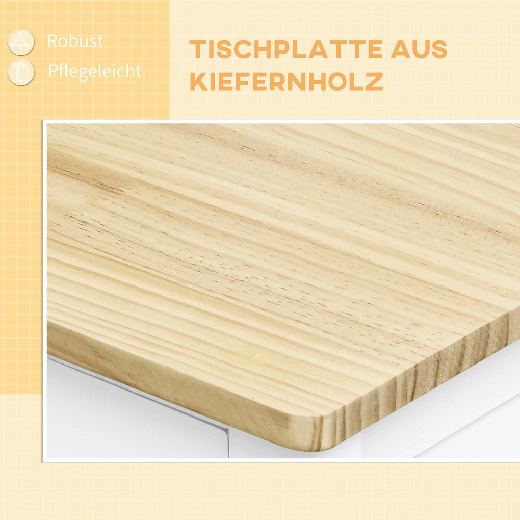 HOMCOM Kuchyňský Vozík Multipurpose Služební Vozík S Regály A Kolečky Do Koupelny A Ložnice Se Šuplíkem A Skříňkou 89x40x84cm