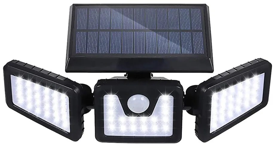 3 panelové solární svítidlo s otočným pólem