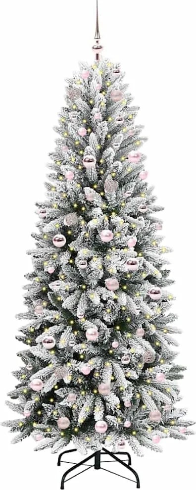 Umělý vánoční stromeček Bílá 210 cm PVC, plast, ocel a PE 3396059