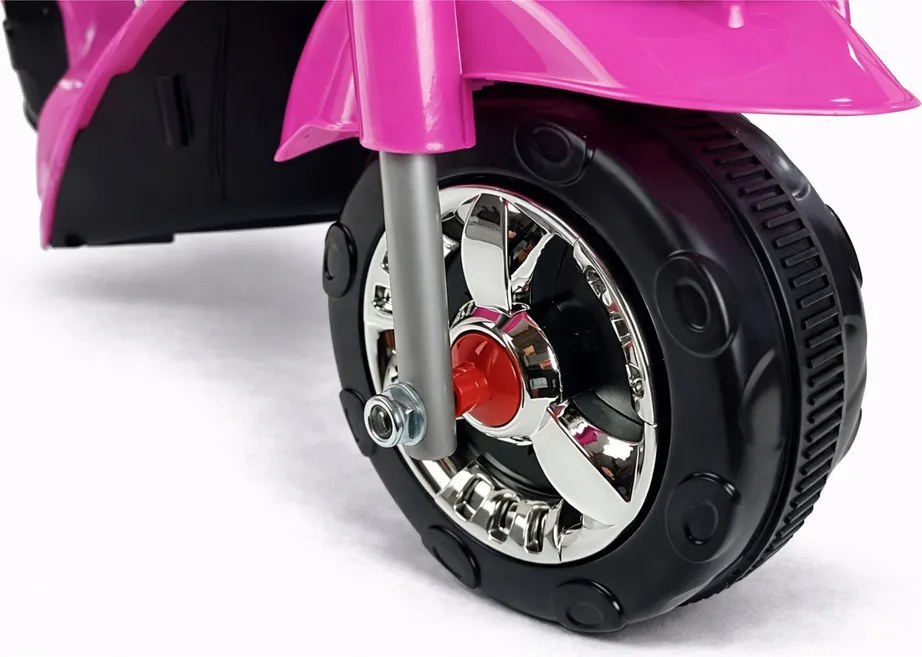 LEAN CARS Elektrická motorka pro děti HC8051 růžová se světly a zvuky