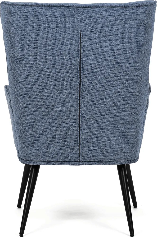 Relaxační křeslo ušák WIPPY - modrá látka