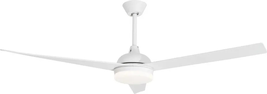 Matně bílé kovové LED stropní svítidlo se skleněným stínidlem Flow – Nova Luce